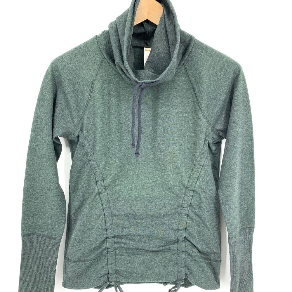 Lucy Olive Green Cowl Neck Pullover Sweatshirt, Size … - Gem